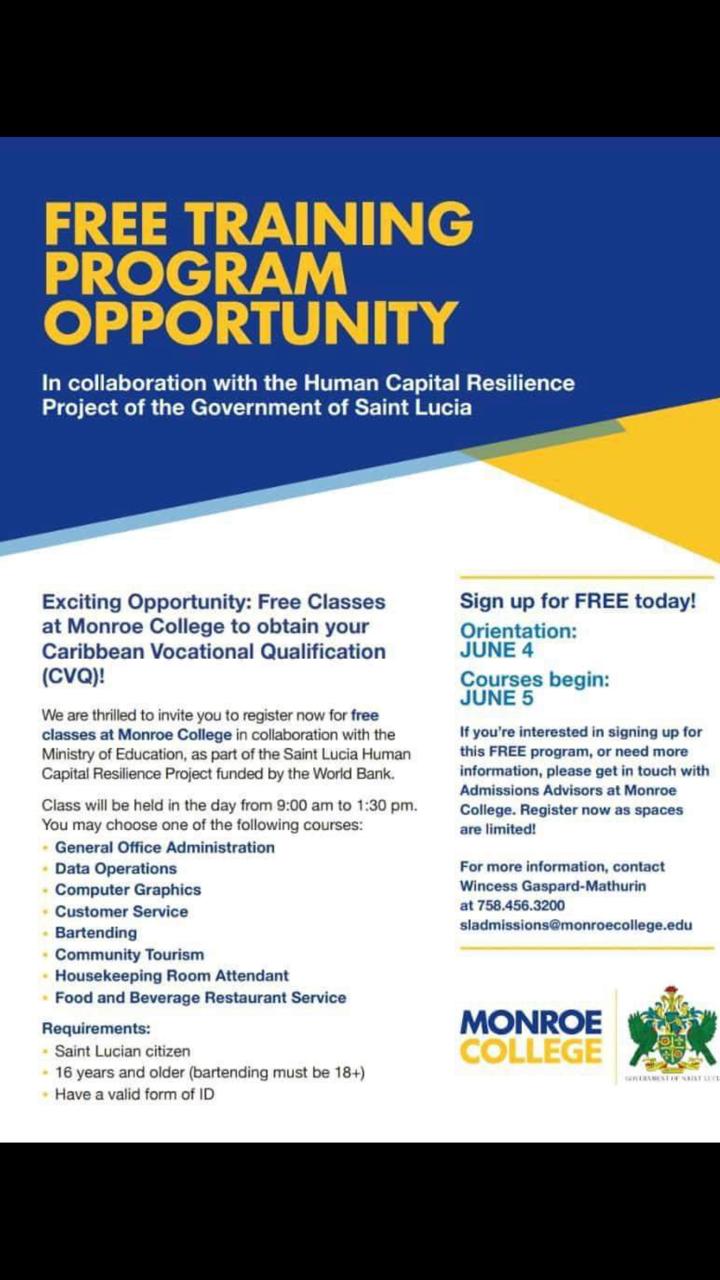 Free TVET (CVQ) Training Courses Available – Workforce Development ...